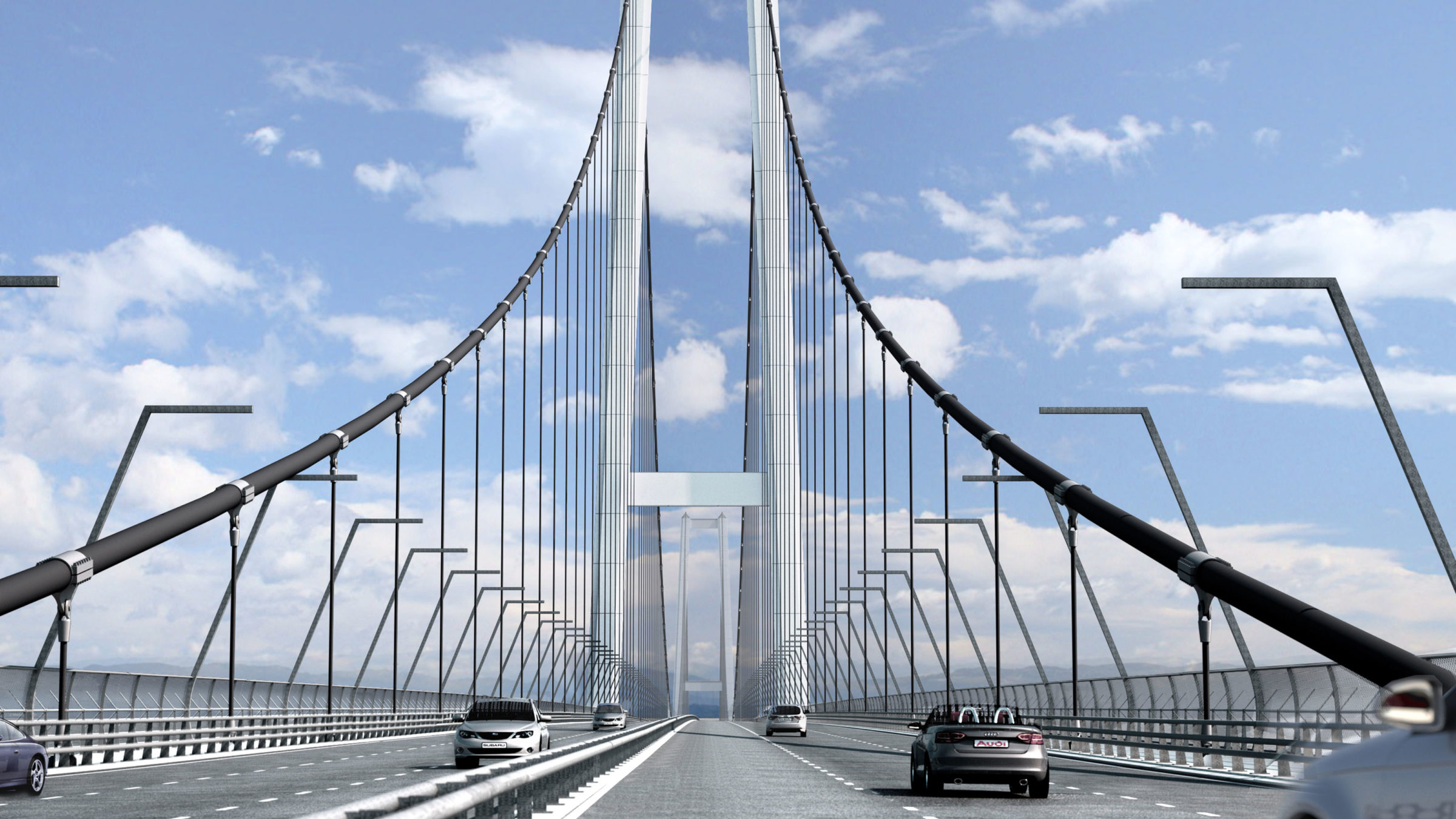 Hanging Bridge Side View The River Avon At Bristol, Clifton Suspension